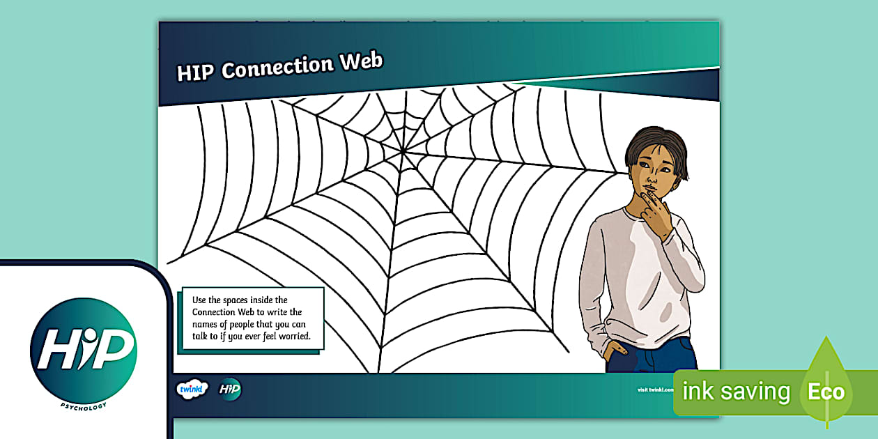 FREE! - Connection Web HIP Activity Sheet - Twinkl