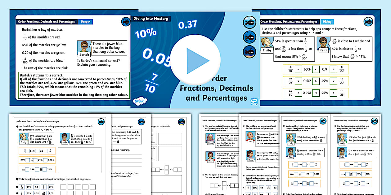 👉 Year 6 DiM: Step 6 Order FDP Teaching Pack - Twinkl