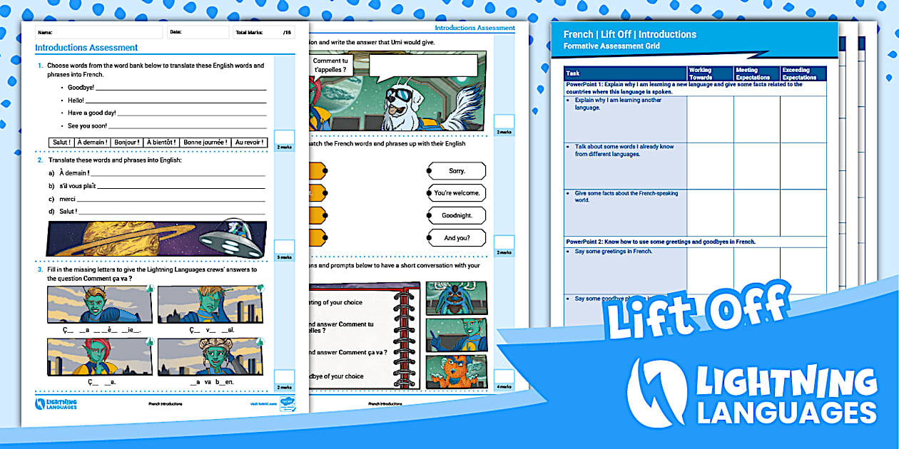 👉 French Introductions Assessment Test Pack - Twinkl