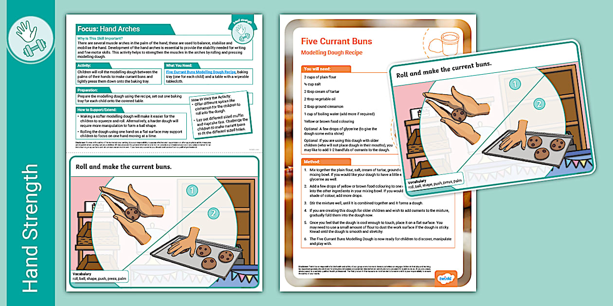 Fine Motor Skills Hand Strength: Rolling Currant Buns