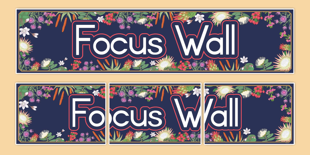Fynbos-Themed Focus Wall Display Banner (teacher made)