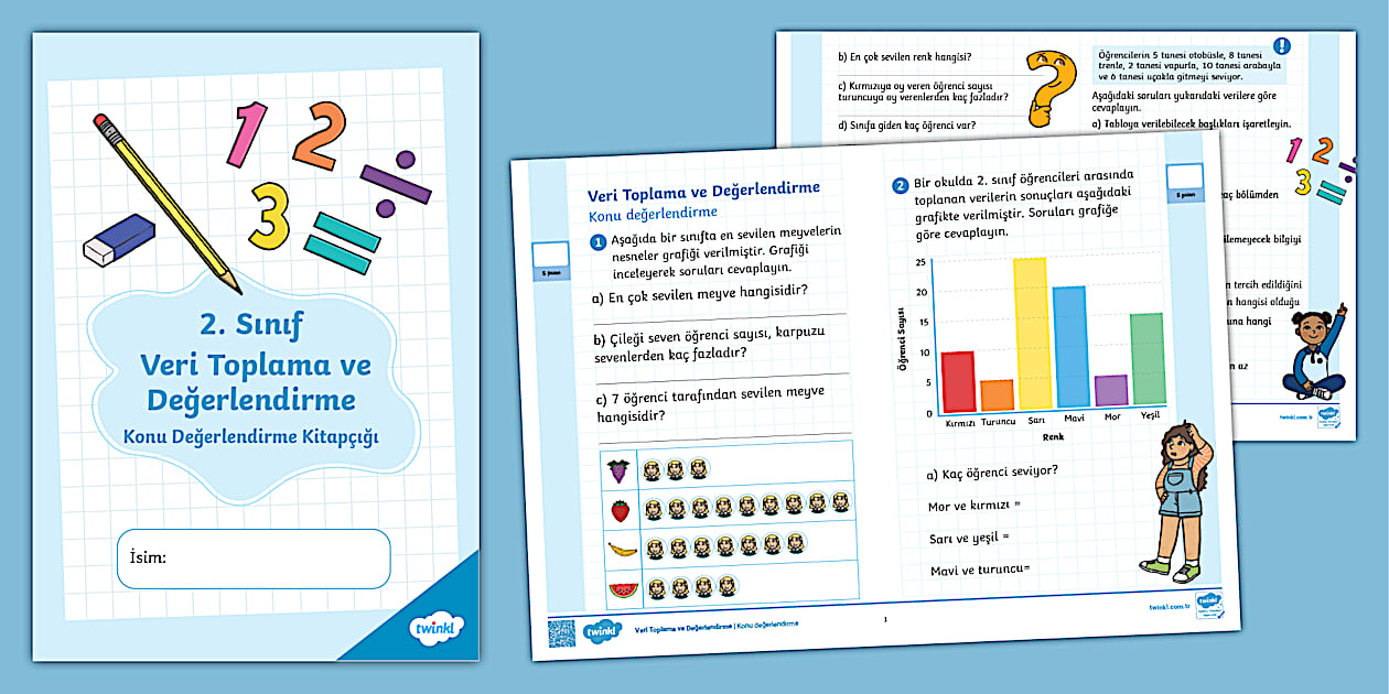 2. Sınıf Veri Toplama ve Değerlendirme | Konu Kitapçığı