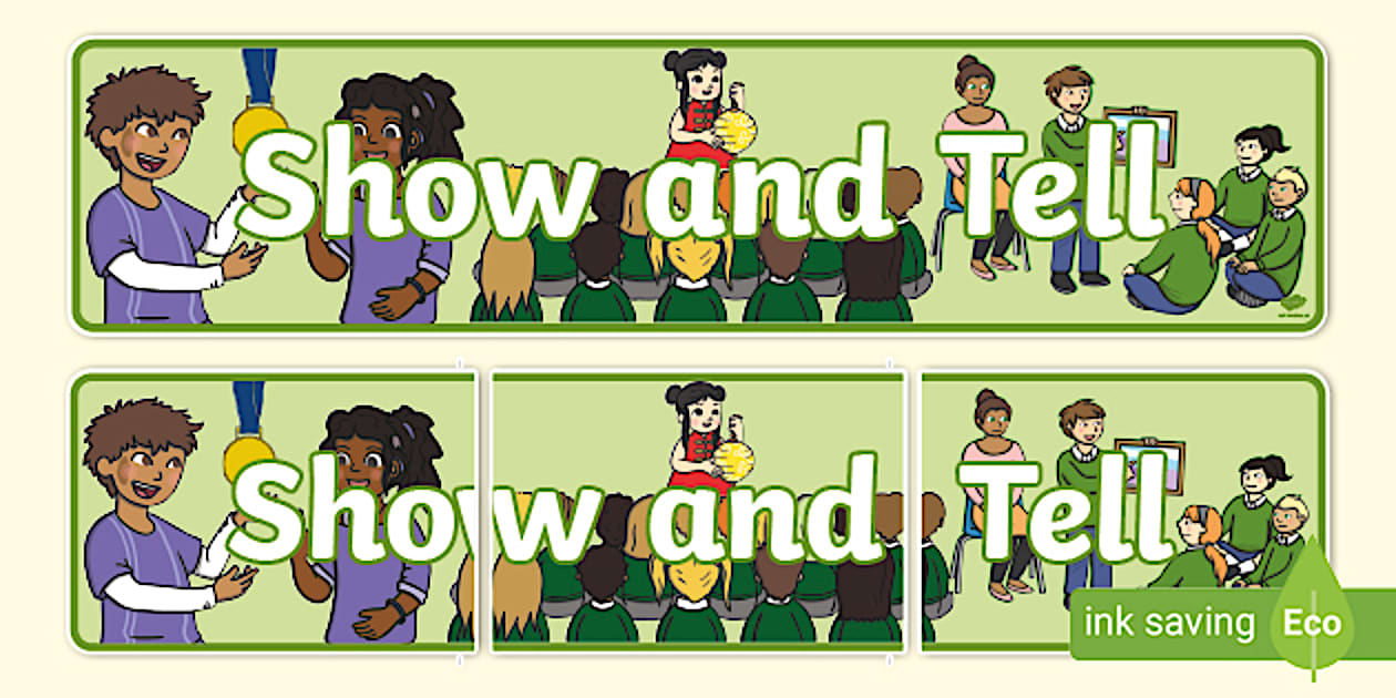 Show and Tell Display Banner (Hecho por educadores) - Twinkl