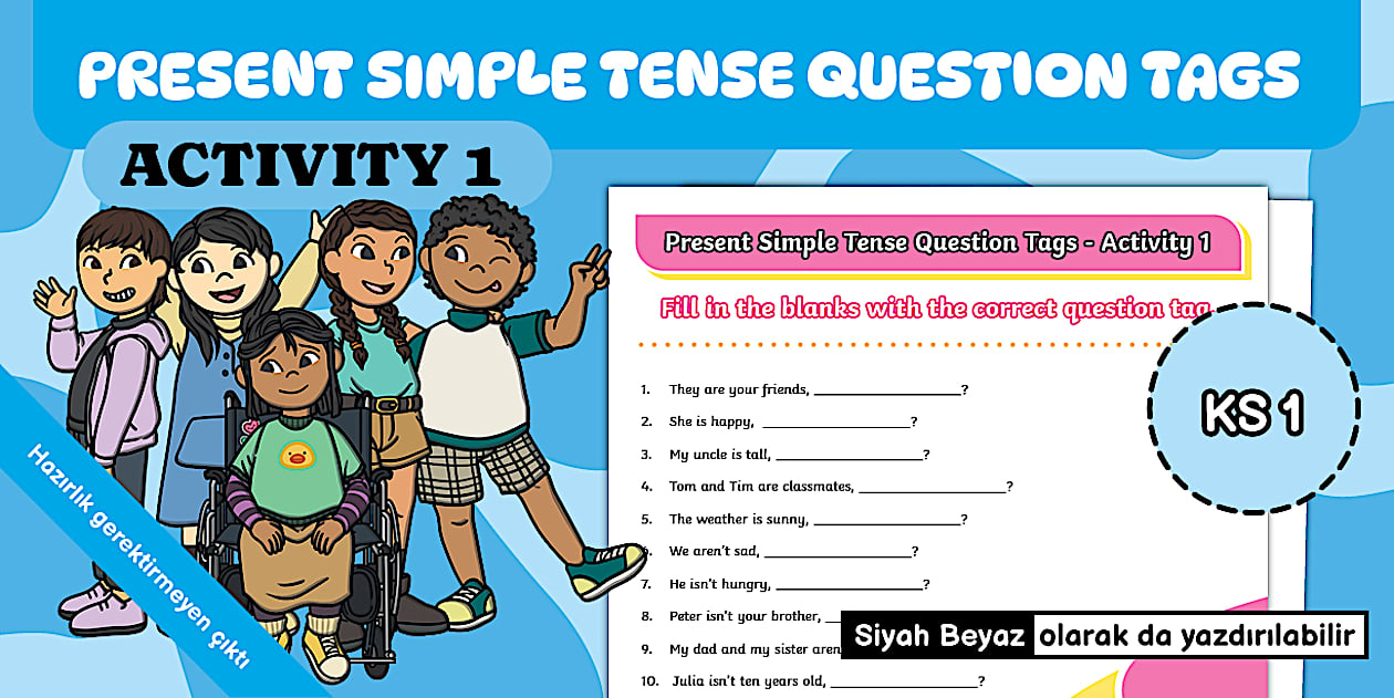 Present Simple Tense Question Tags | Activity 1-Twinkl