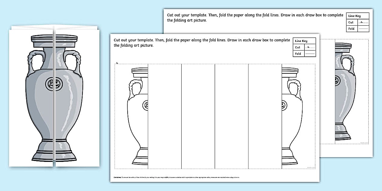2024 Men's Euros Folding Art Template (Teacher-Made)
