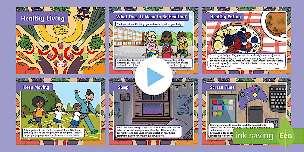 Healthy Living PowerPoint KS1 | Health & Wellbeing