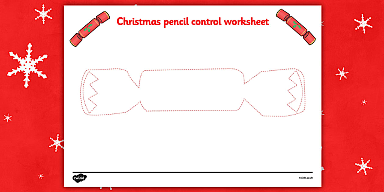 Christmas Present Activity | Pencil Control | Primary Resource