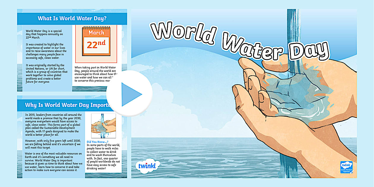 KS2 World Water Day Information PowerPoint (teacher made)