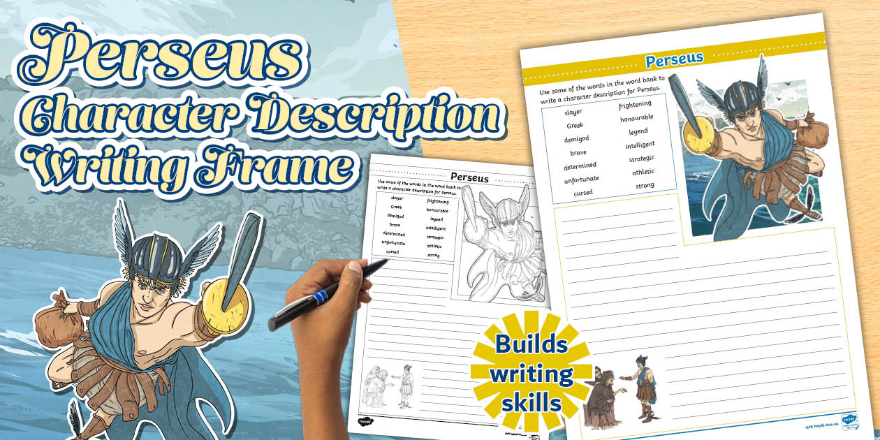 Perseus Character Description Writing Frame