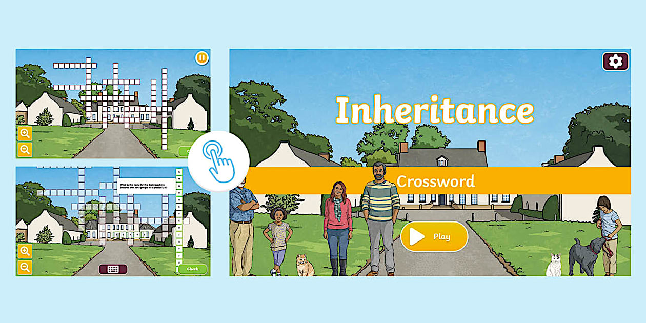 Inheritance Interactive Crossword (teacher made) - Twinkl