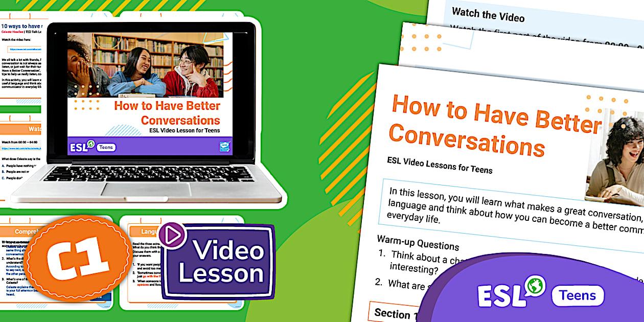 Video Lesson: How to Have Better Conversations for C1 Teens
