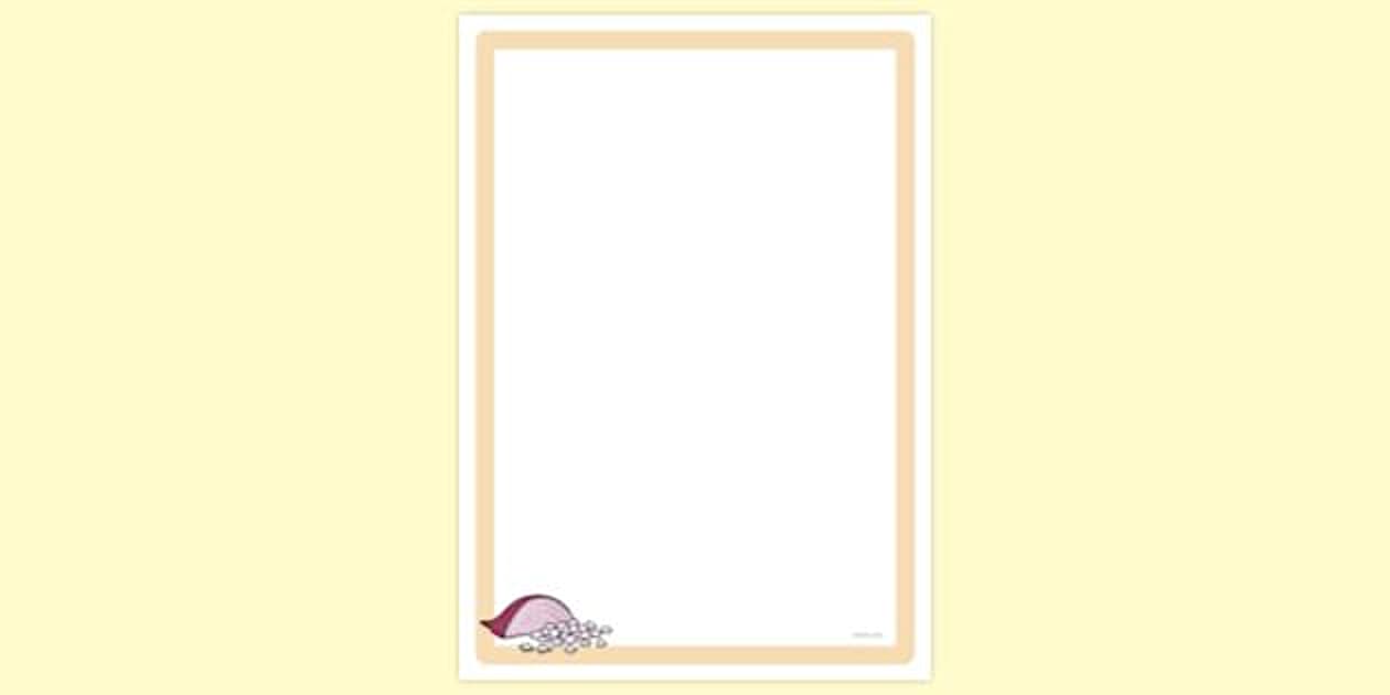 Chopped Red Onions Page Border | Page Borders | Twinkl