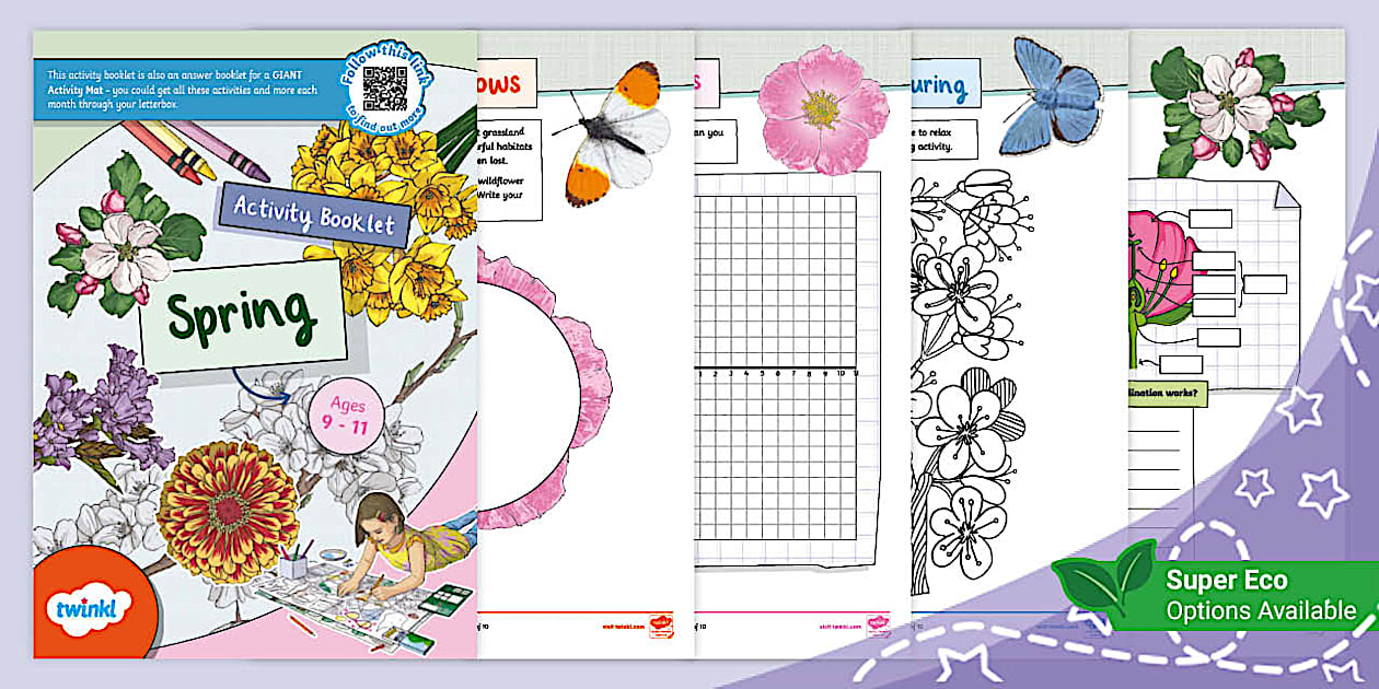 Spring Activity Booklet (9 to 11 years) (teacher made)
