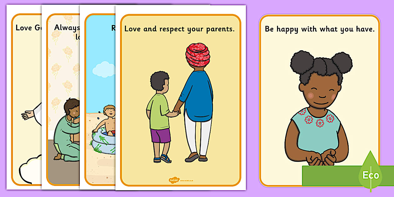 KS2 The Ten Commandments Display Posters - RE Resources