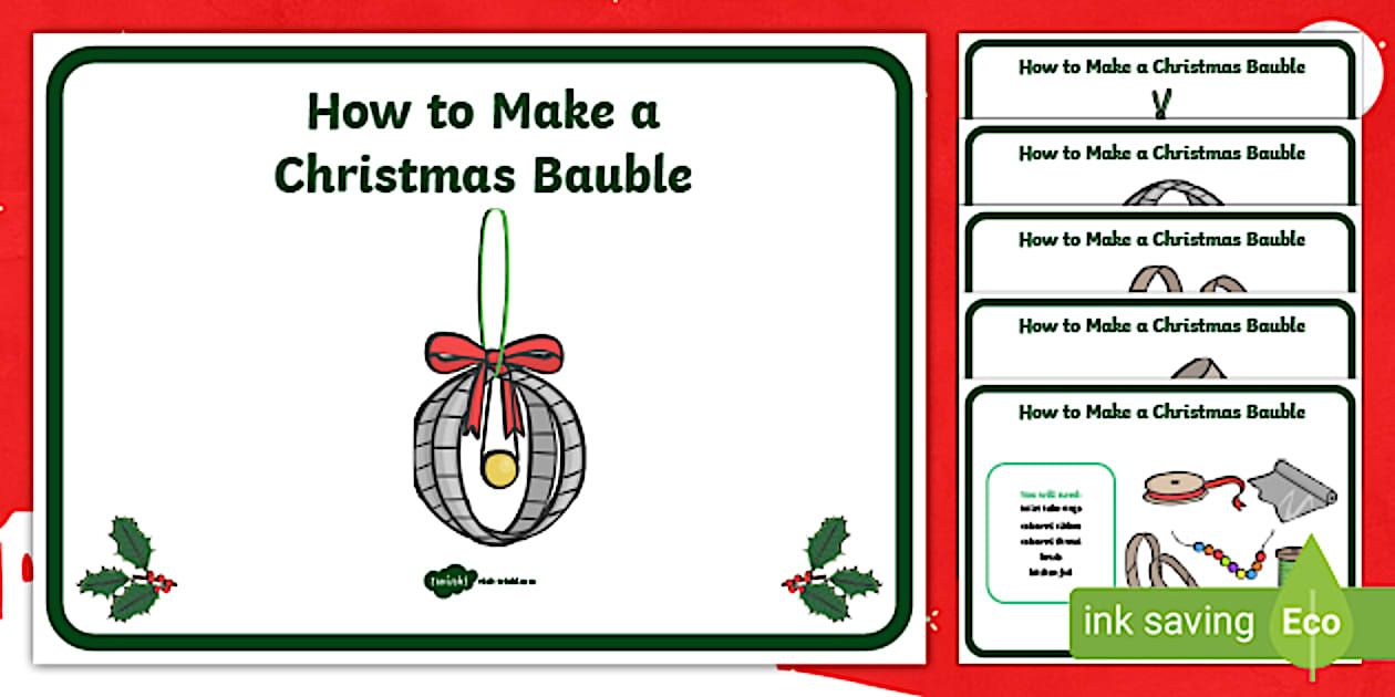 Christmas Baubles | Christmas Crafts Using Paper Towel Tubes