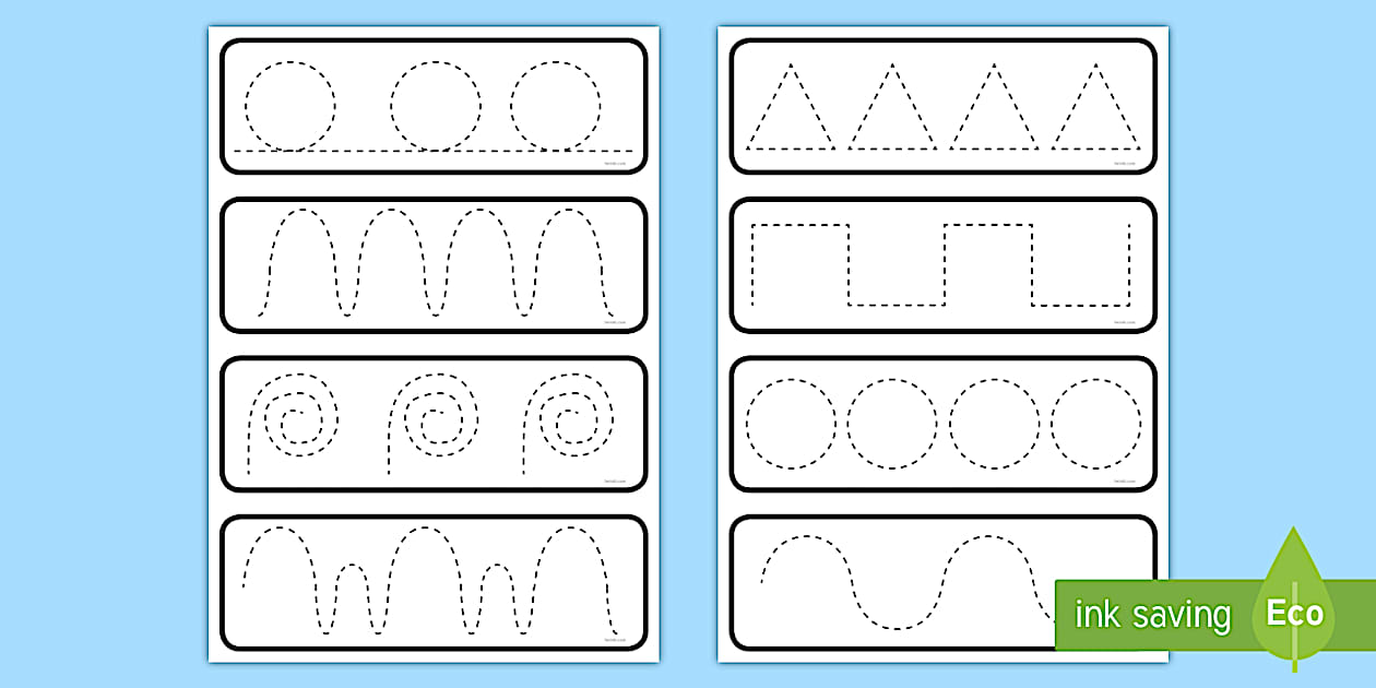 EYLF Pencil Control Handwriting Patterns (teacher made)