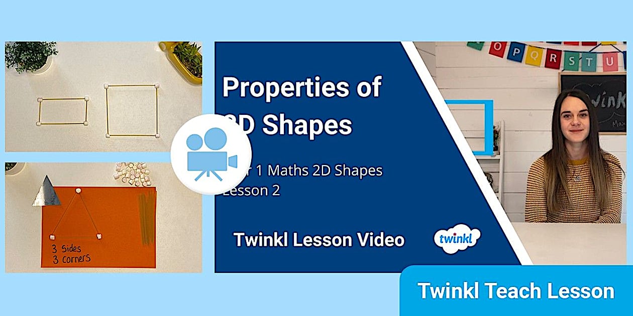 👉 Year 1 (Ages 5-6) 2D Shapes: Video Lesson 2 - Twinkl