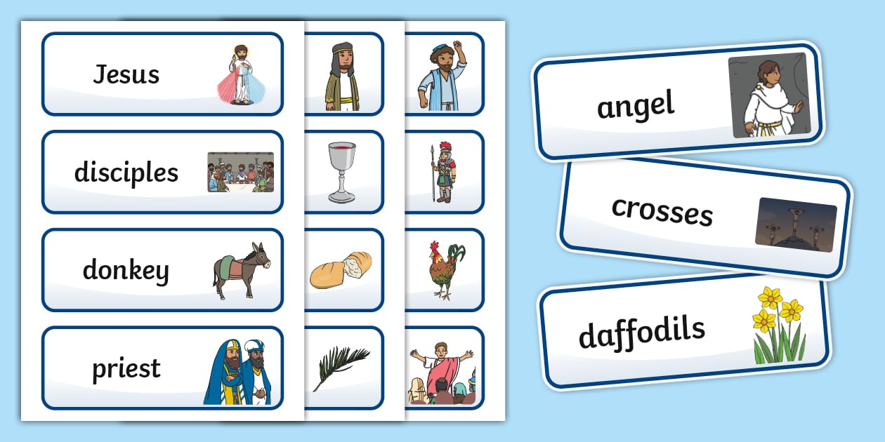Easter Topic Cards | Easter Word List | Twinkl - Twinkl