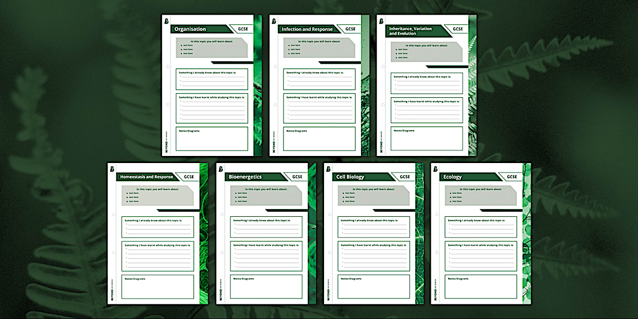 GCSE Biology Topic Title Pages (teacher made) - Twinkl