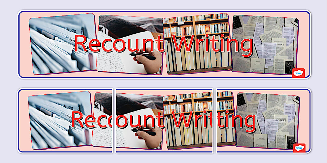Recount Writing Photo Display Banner (teacher made) - Twinkl