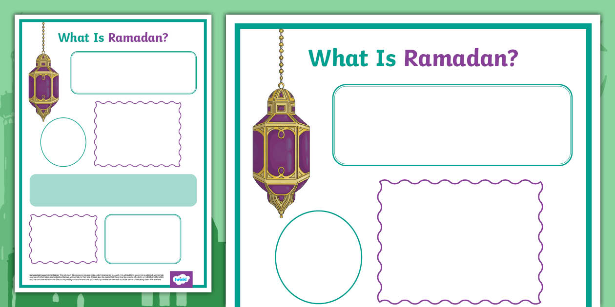 Design Your Own Ramadan Poster (teacher made) - Twinkl
