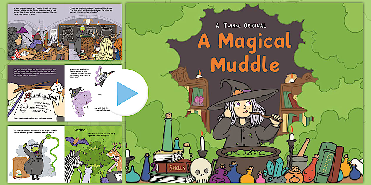 A Magical Muddle PowerPoint - Halloween Story Books EYFS