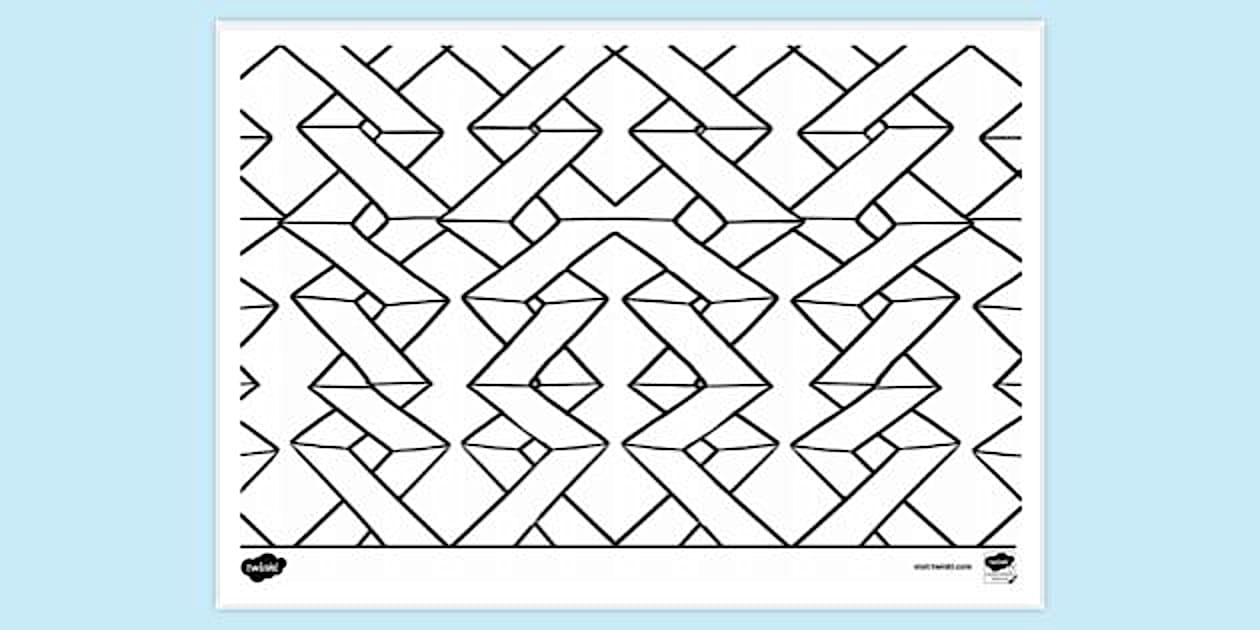 Pattern Colouring | Colouring Sheets (teacher made) - Twinkl