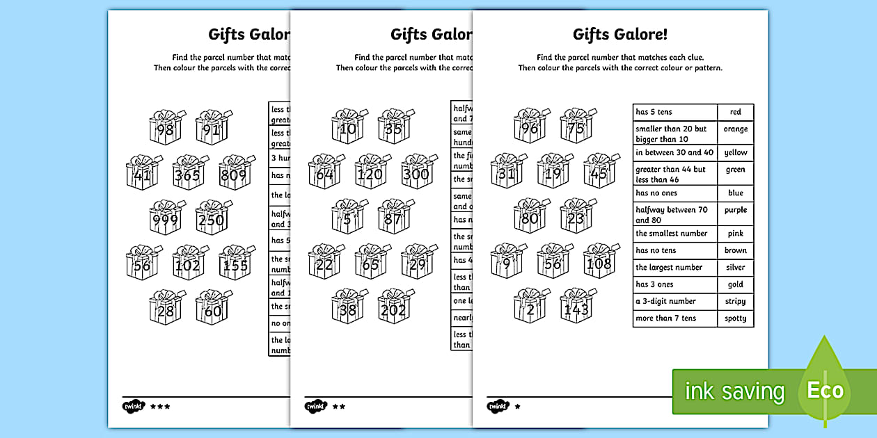 Place Value Number Clues Homework Worksheet / Worksheets