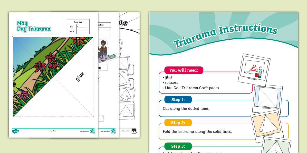 May Day Triarama Craft - Twinkl Festivals (Teacher-Made)