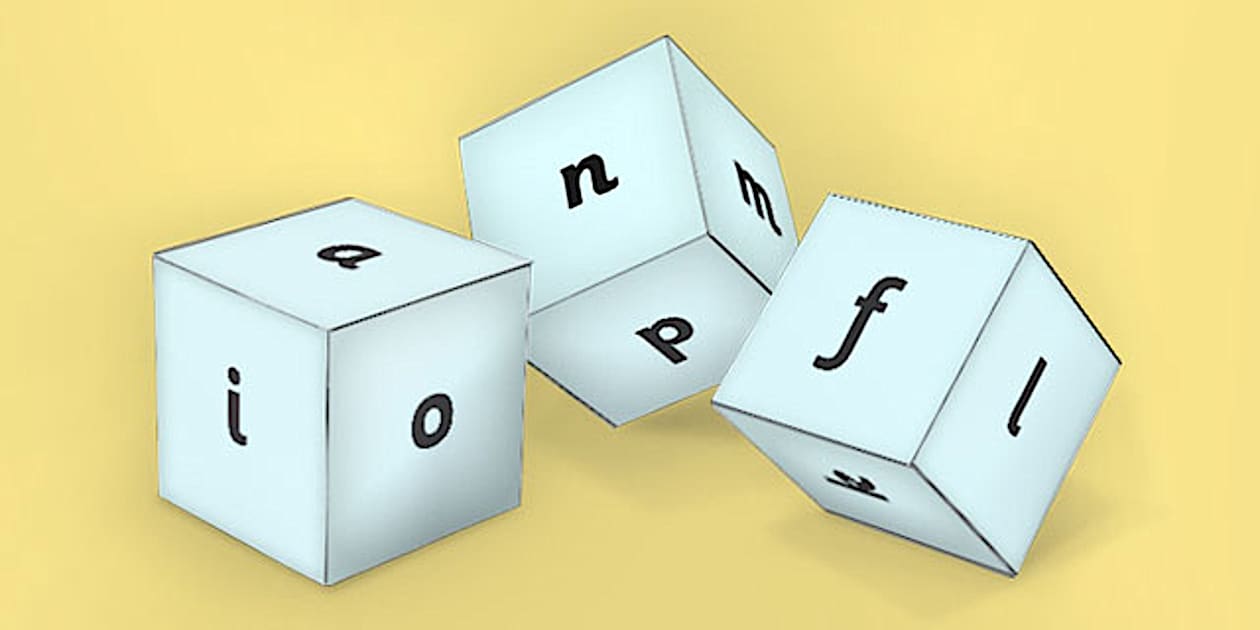 Editable CVC Dice (teacher made) - Twinkl