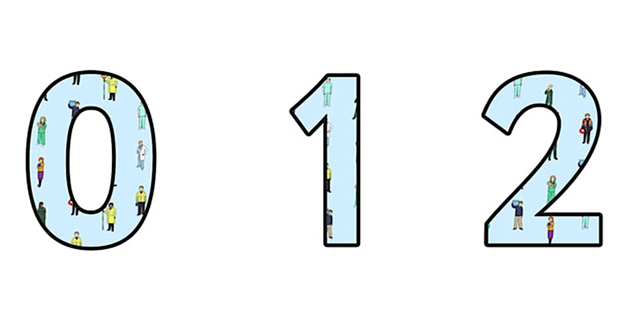 The World Of Work Display Numbers (teacher made) - Twinkl