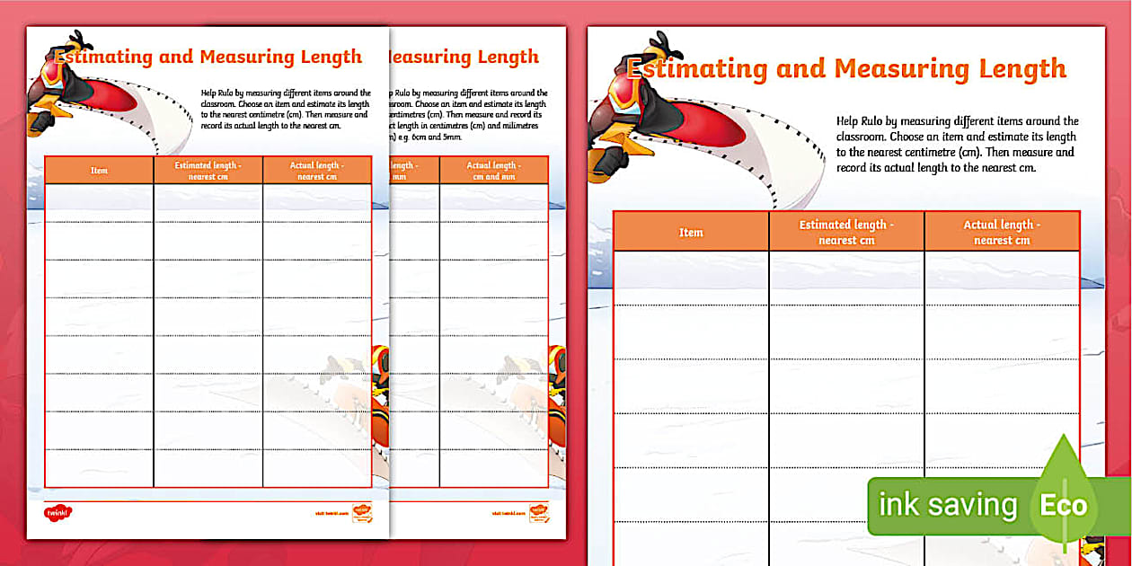 Estimating and Measuring Lengths (teacher made) - Twinkl