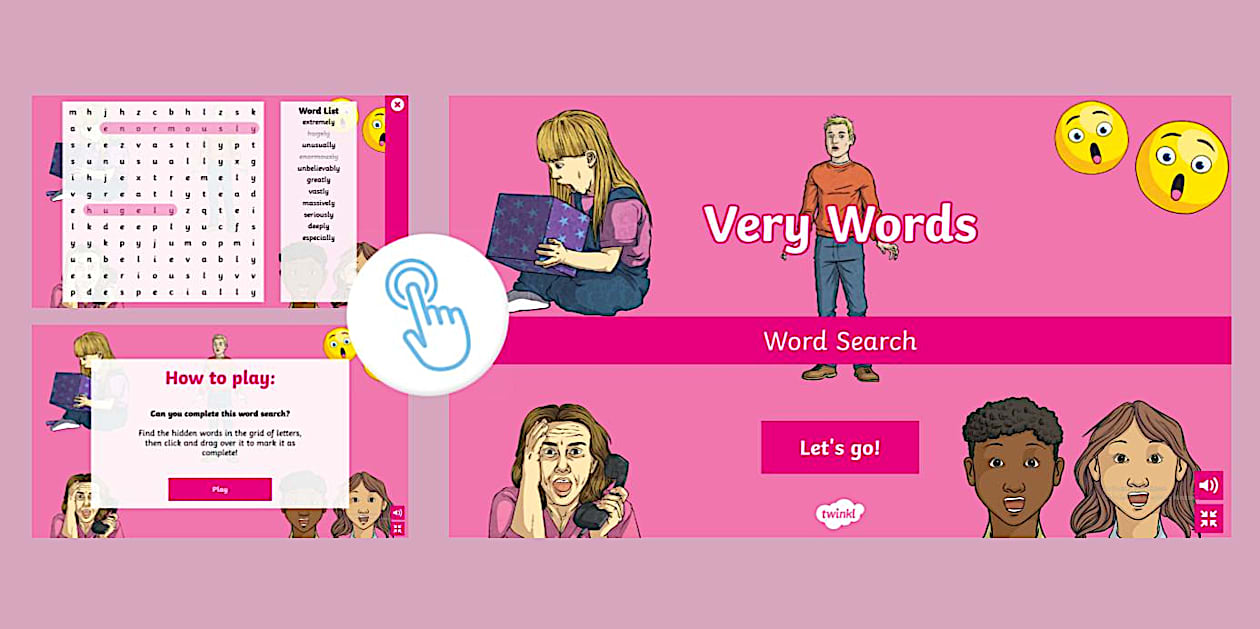 Very Words Word Search (teacher made) - Twinkl