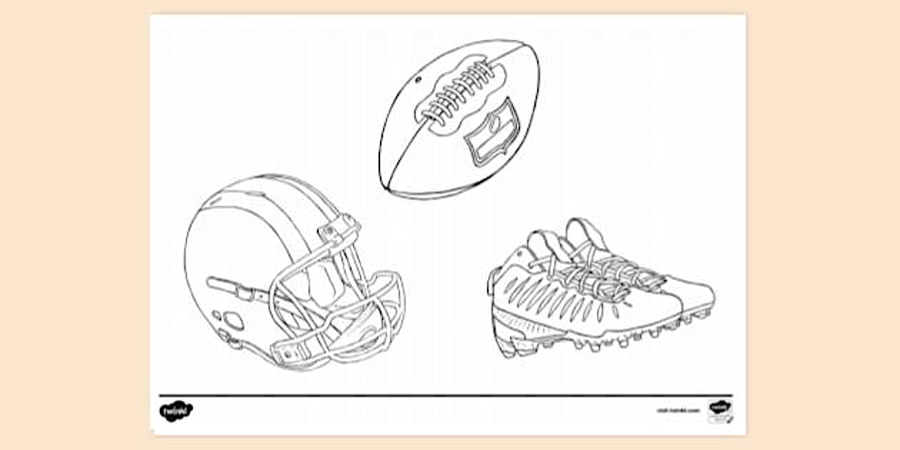 NFL Colouring | Colouring Sheets - Twinkl