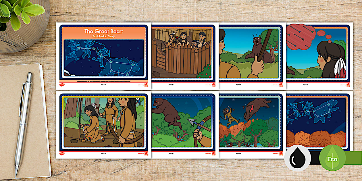 FREE! - How the Leaves Got Their Colours Oneida Story Sequencing