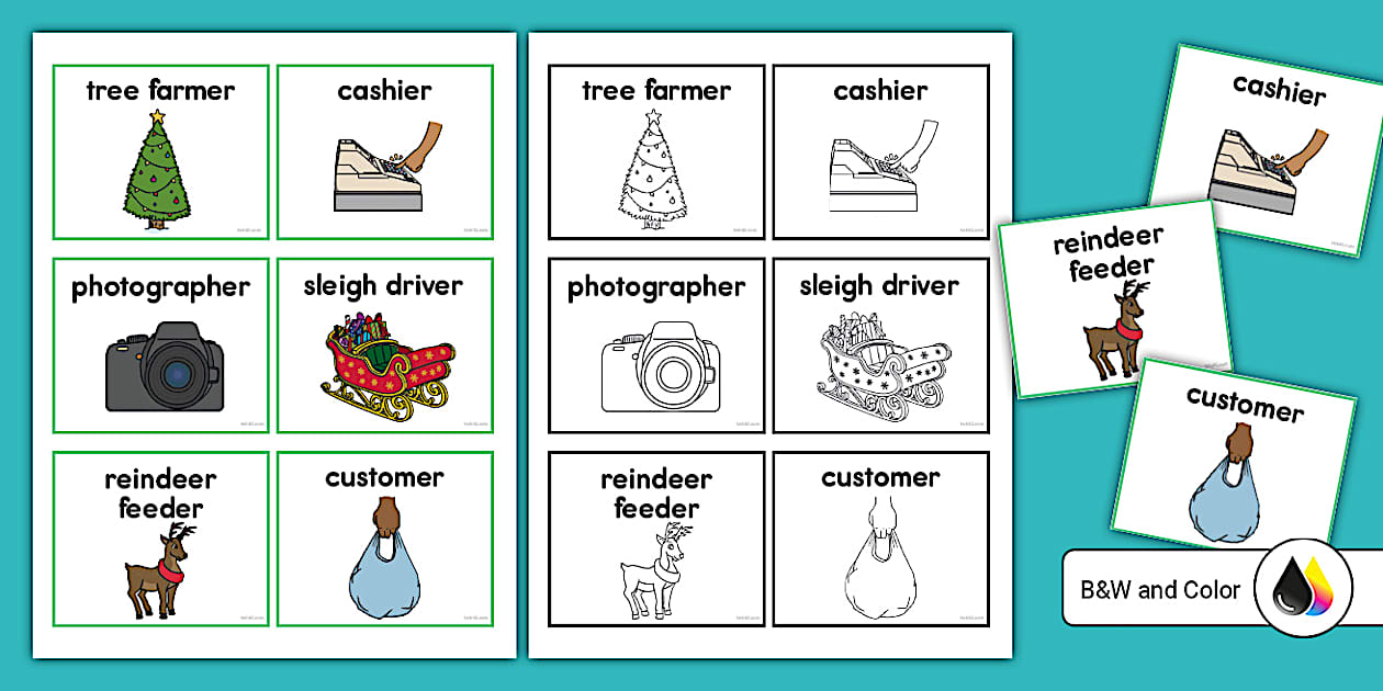 Christmas Tree Farm Dramatic Play Badges - Twinkl