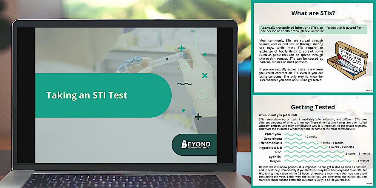 Taking an STI Test PowerPoint (l'enseignant a fait) - Twinkl