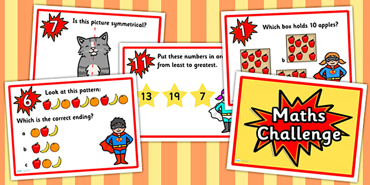 Year 1 Maths Challenge PowerPoint (Teacher-Made) - Twinkl