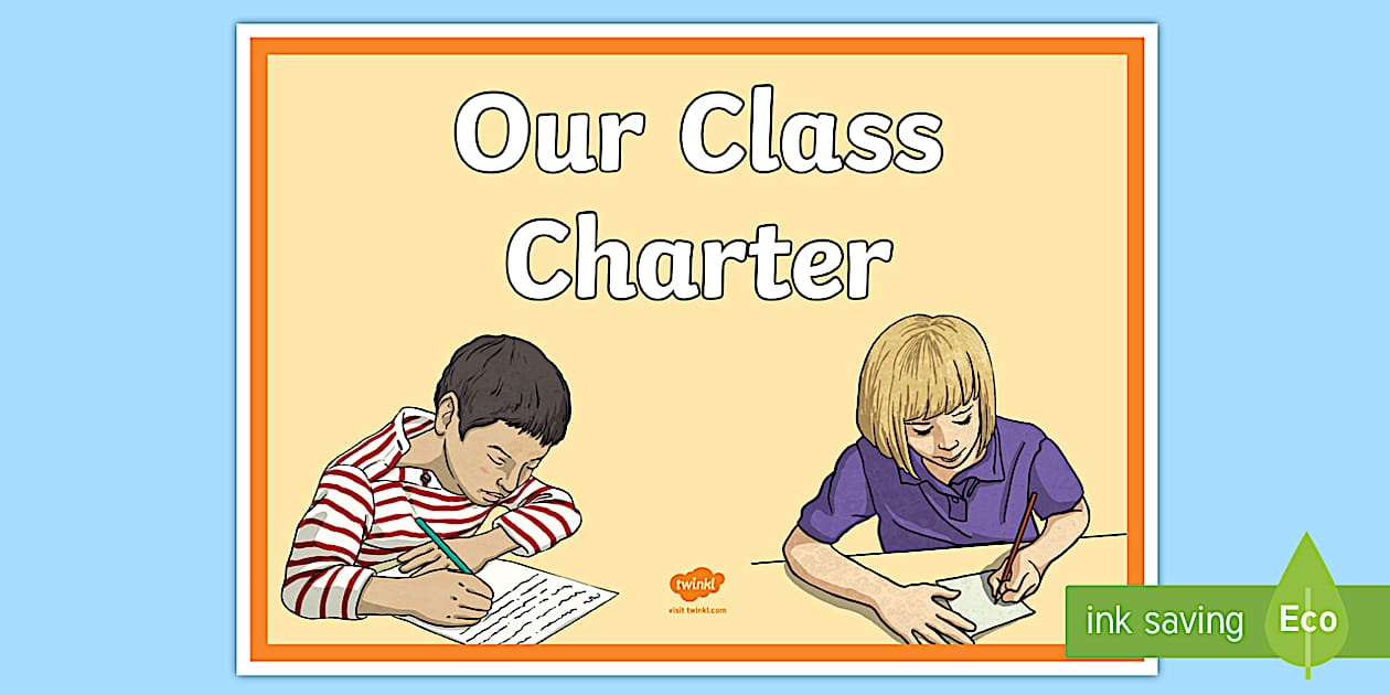 Our Class Charter A4 Display Poster (öğretmen yaptı)