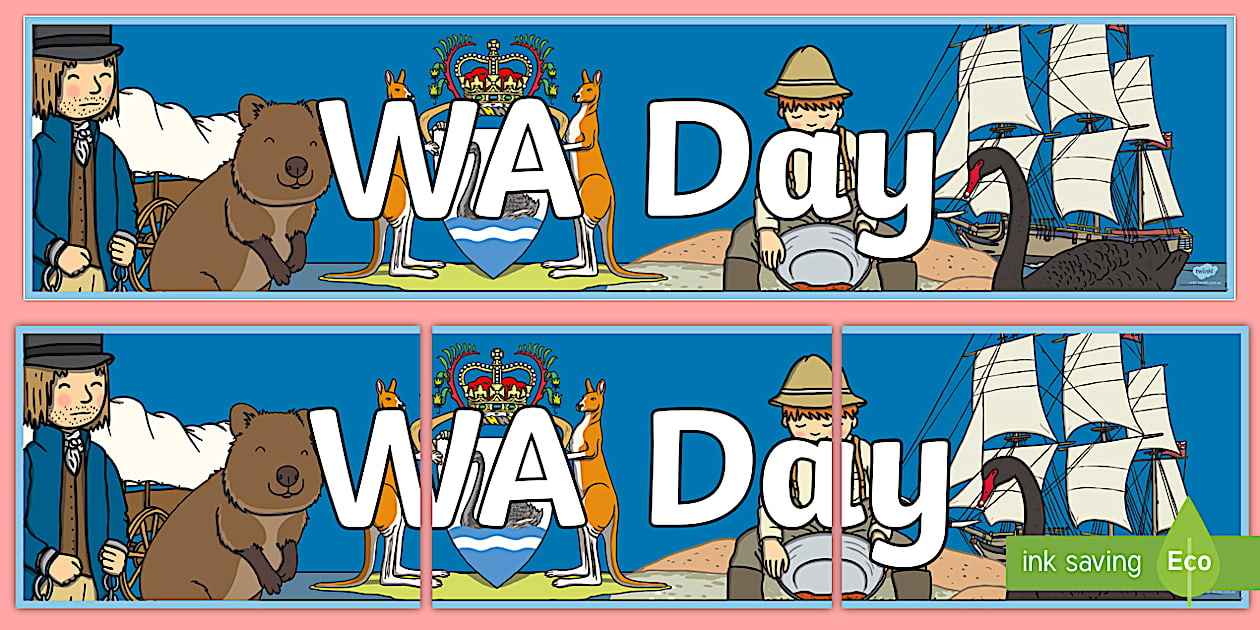 WA Day Banner (teacher made) - Twinkl
