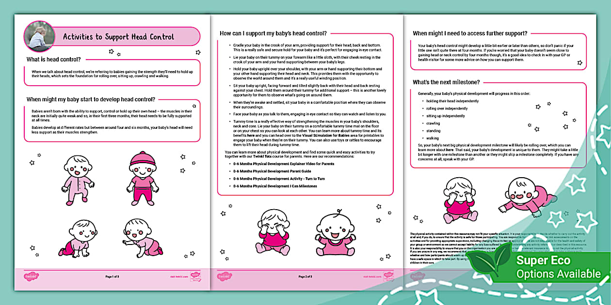 Activities to Support Head Control (teacher made) - Twinkl