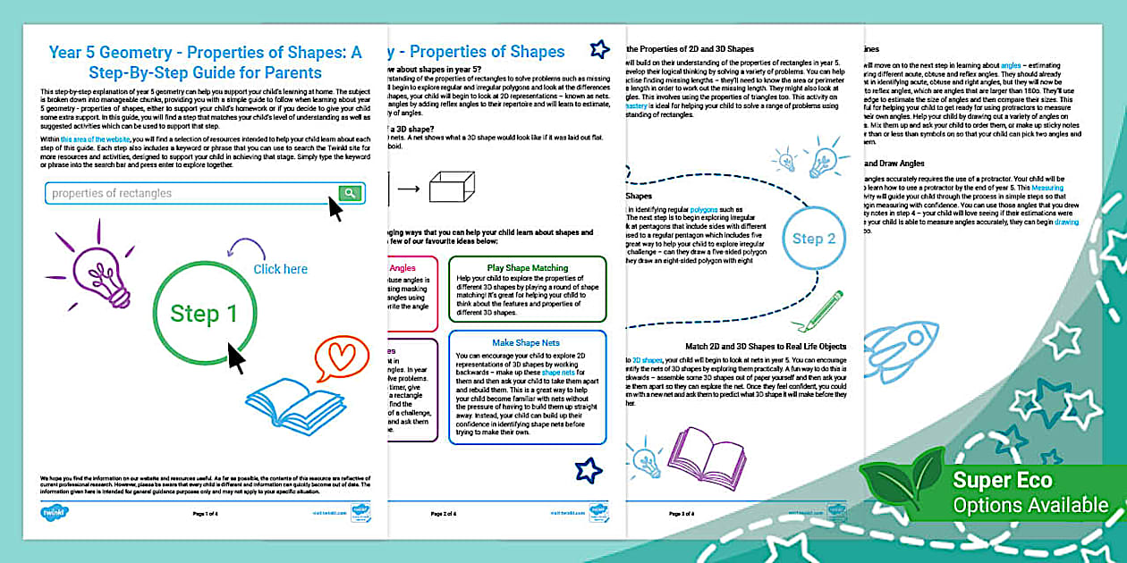 Year 5 Geometry - Properties of Shapes: A Step-By-Step Guide for Parents