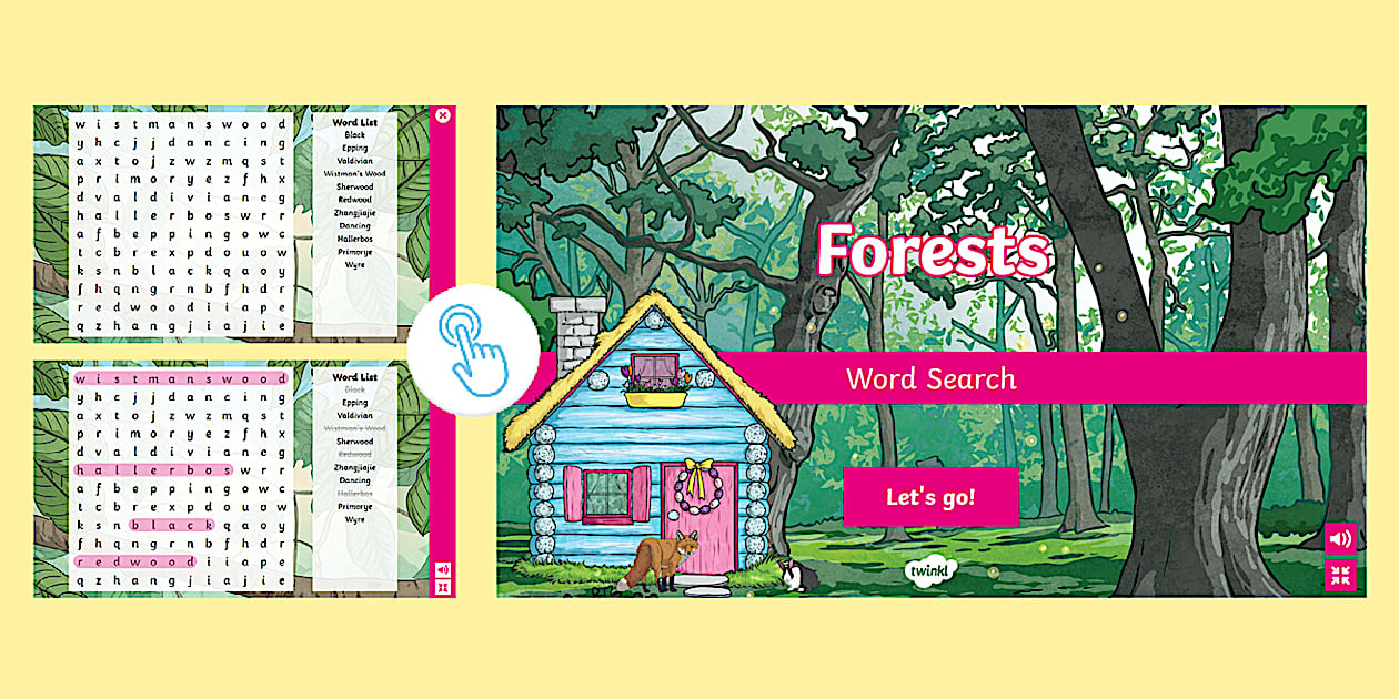 Forests Interactive Word Search (Teacher-Made) - Twinkl