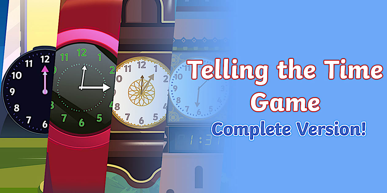 👉 *UPDATED* Time Telling: Maths Game