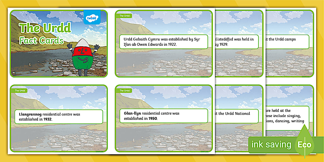 The Urdd Fact Cards (teacher made) - Twinkl