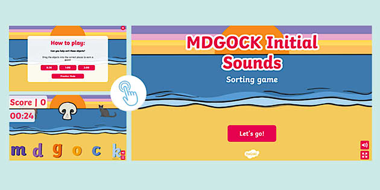 MDGOCK Initial Sounds Interactive Game | CfE Resources