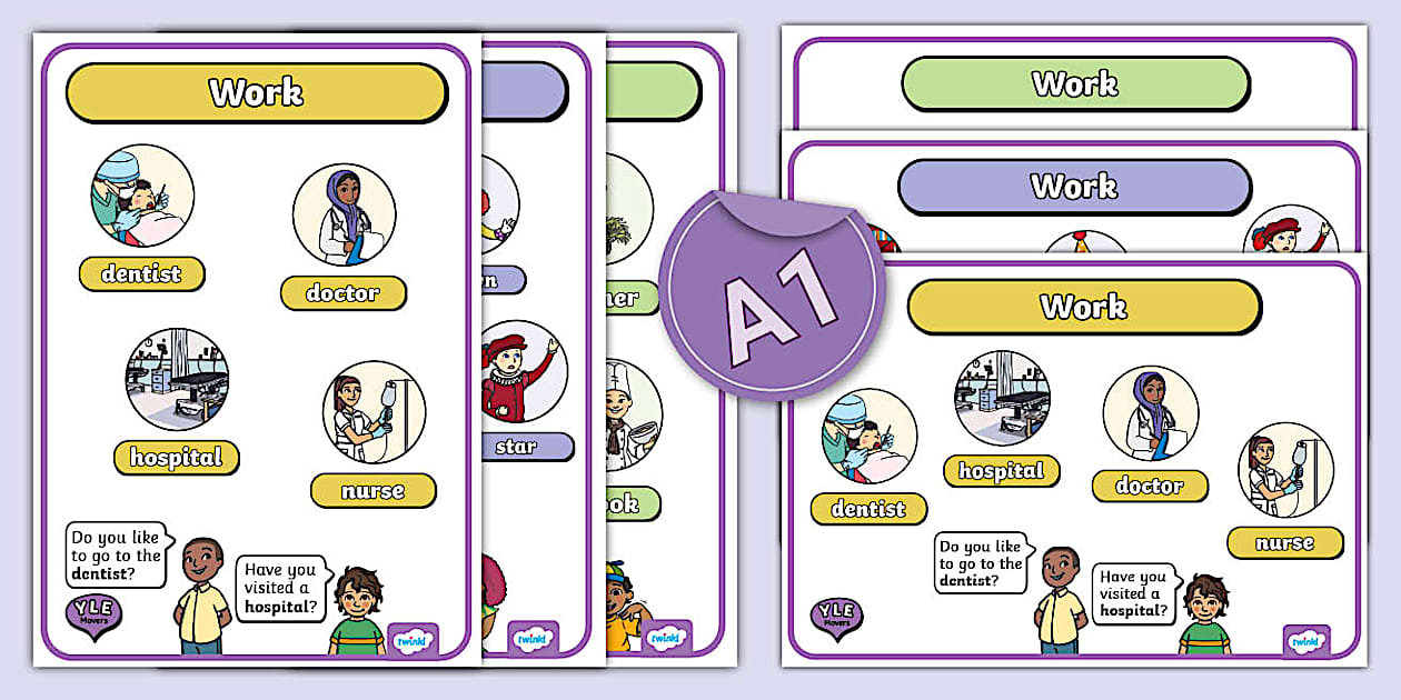 A1 Movers Work Vocabulary Poster (teacher made) - Twinkl