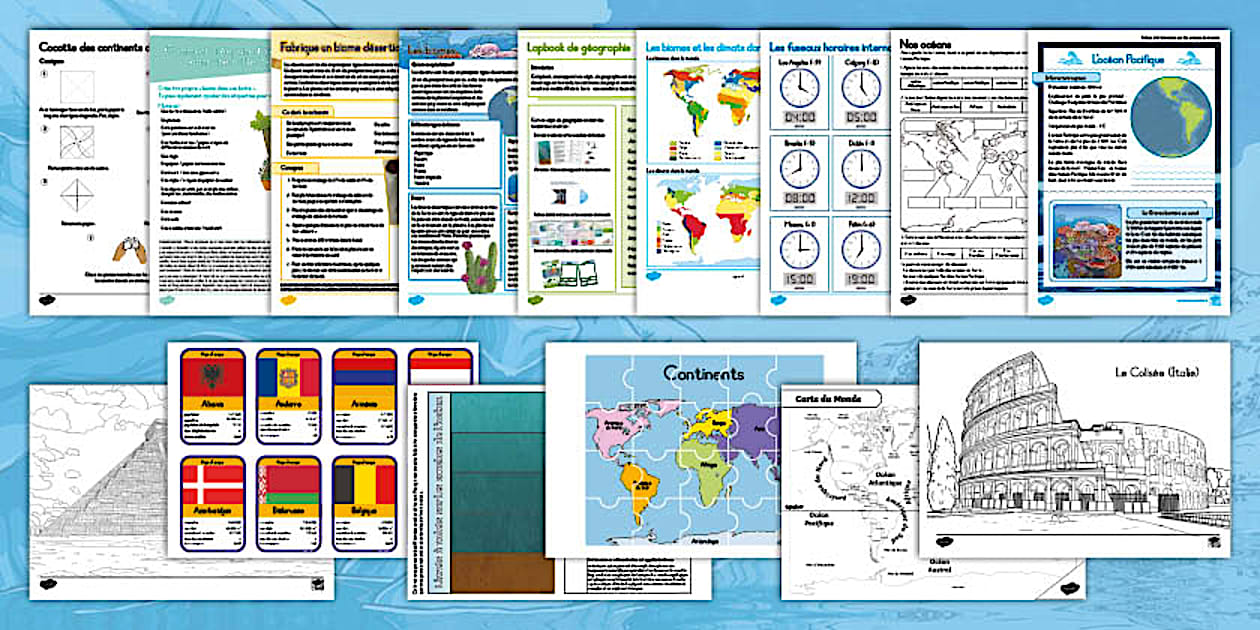 Les pays du monde - Lapbook