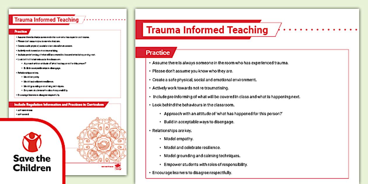 A Month of Mindfulness: Trauma Informed Teaching Tip Sheet