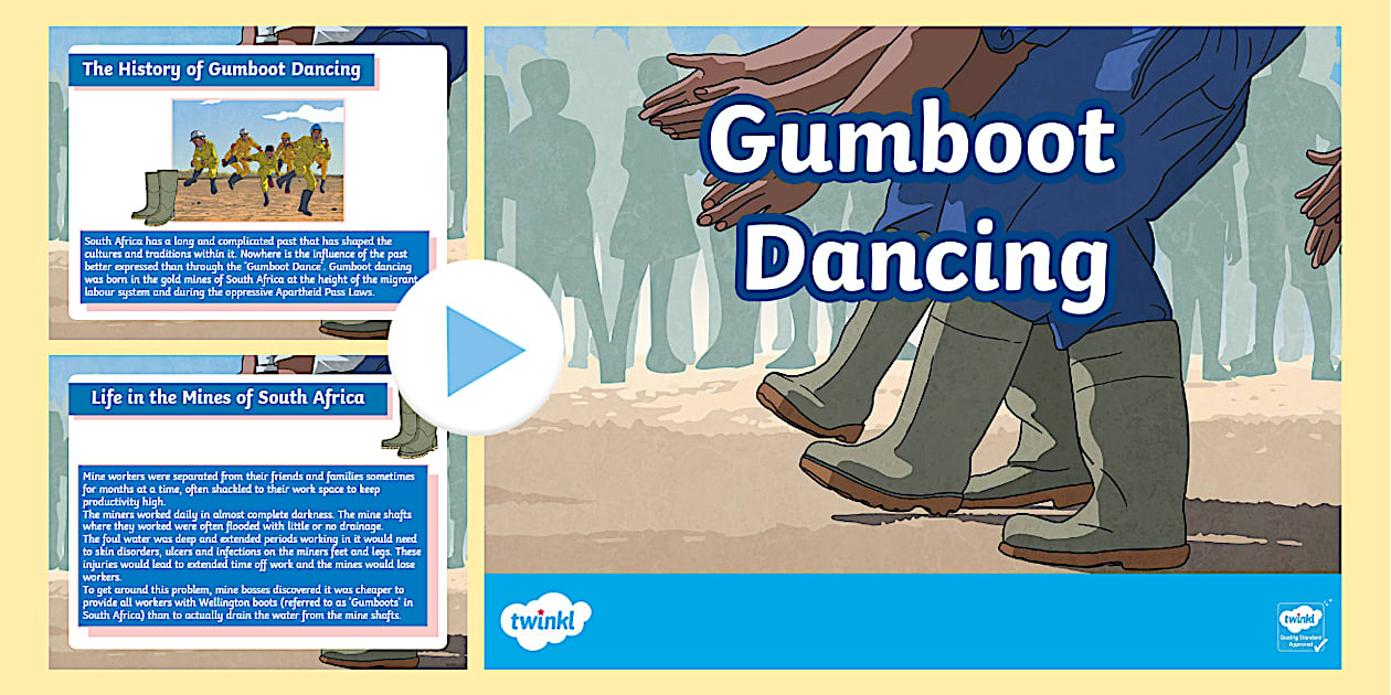 Gumboot Dance History | PowerPoint | South Africa - Twinkl